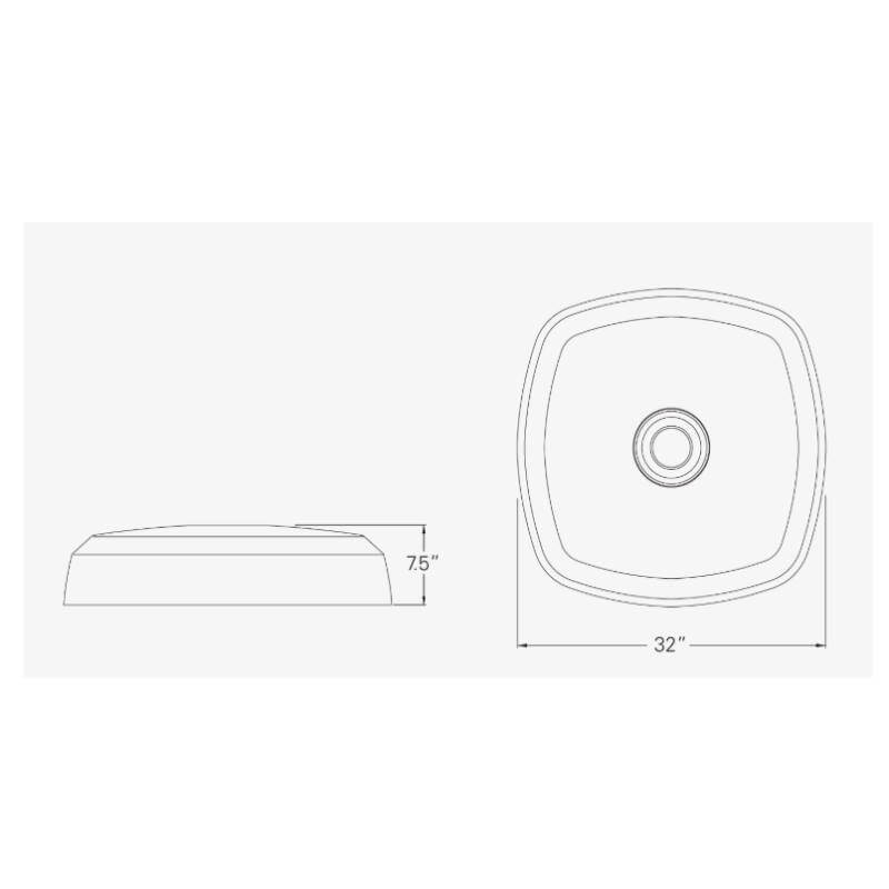 AKZ Base for 10' Cantilever Umbrellas - Available in Brown & Black ...